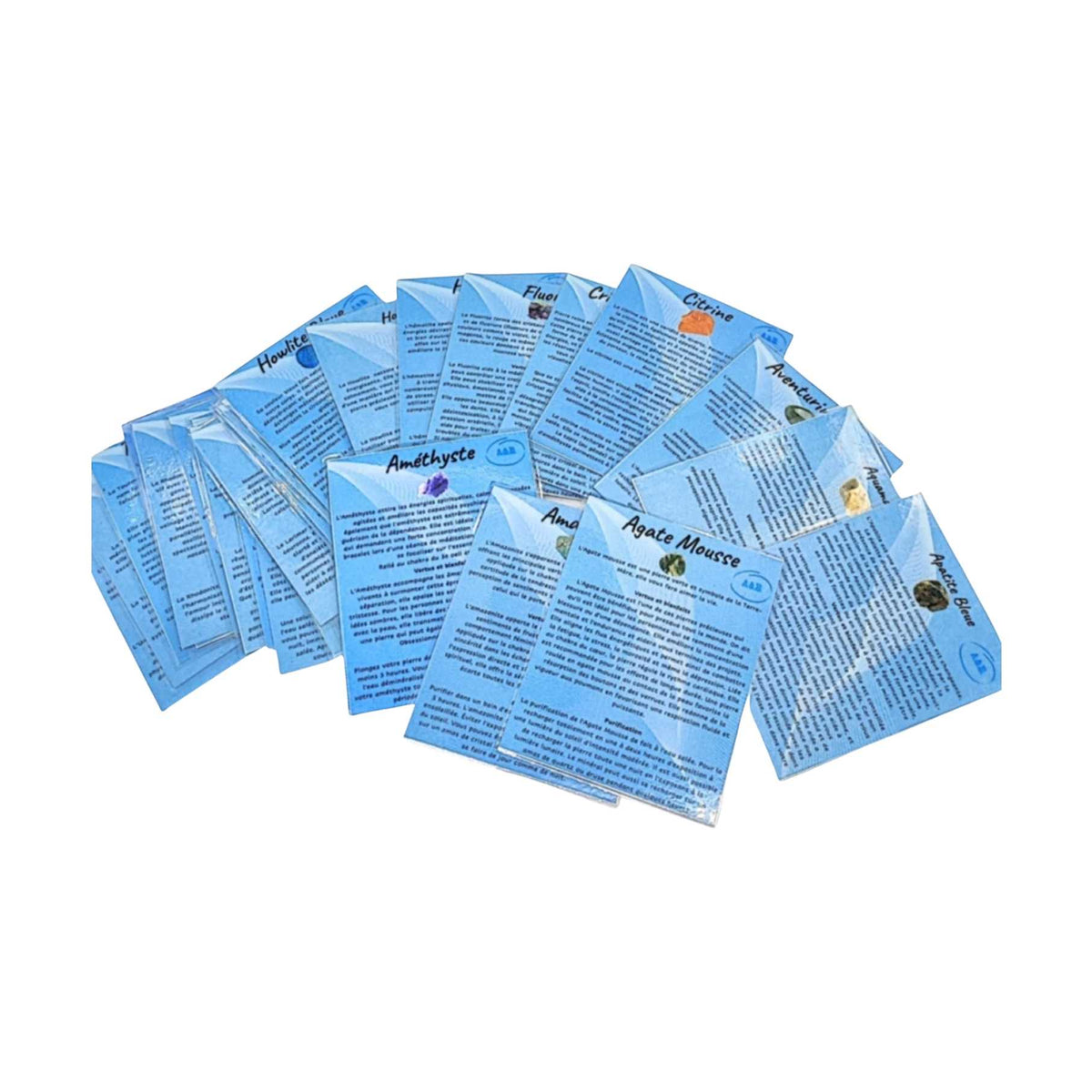 Descriptives Cards -Stones and Crystals -Arômes & Évasions – Arômes et ...