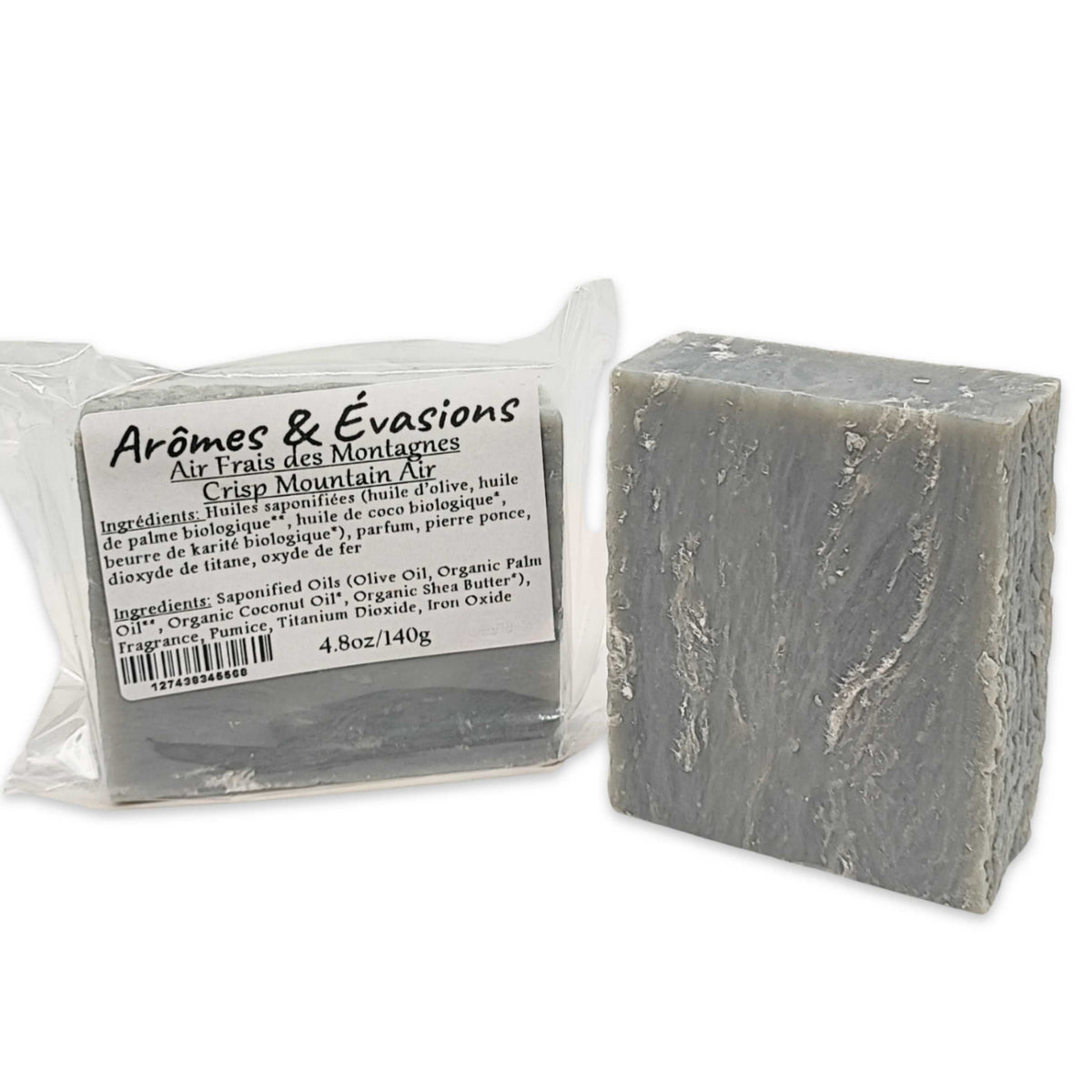 Soap Bar - Cold Process - Crisp Mountain Air - For Men - 5oz | Arômes ...