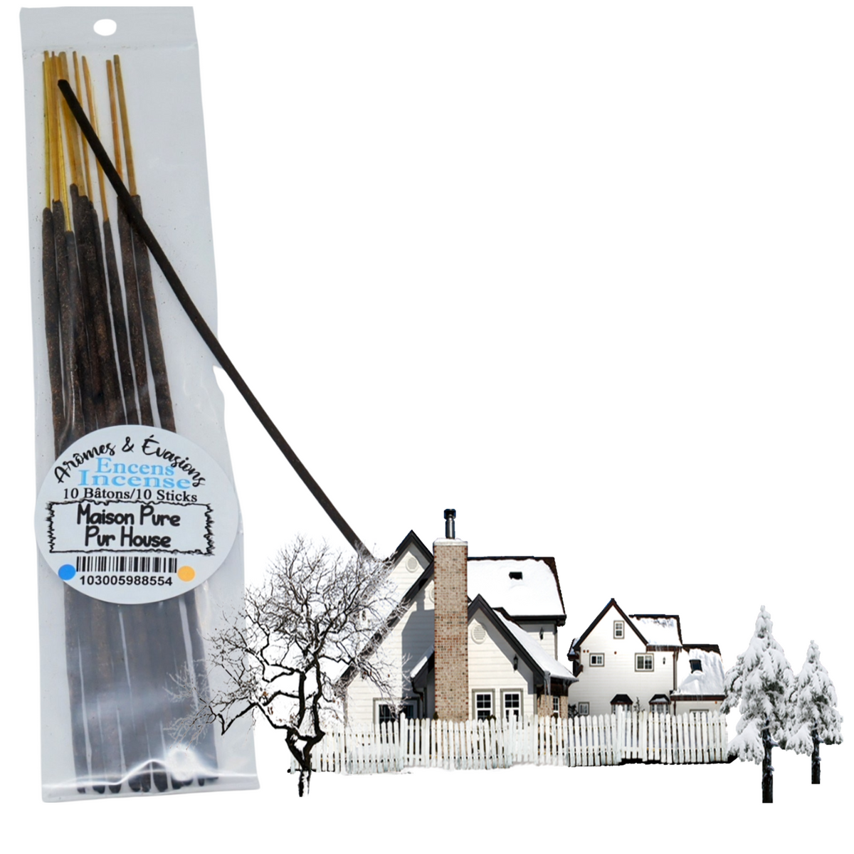 Buy Incense Sticks - Pure House - Pack of 10 | Arômes & Évasions ...